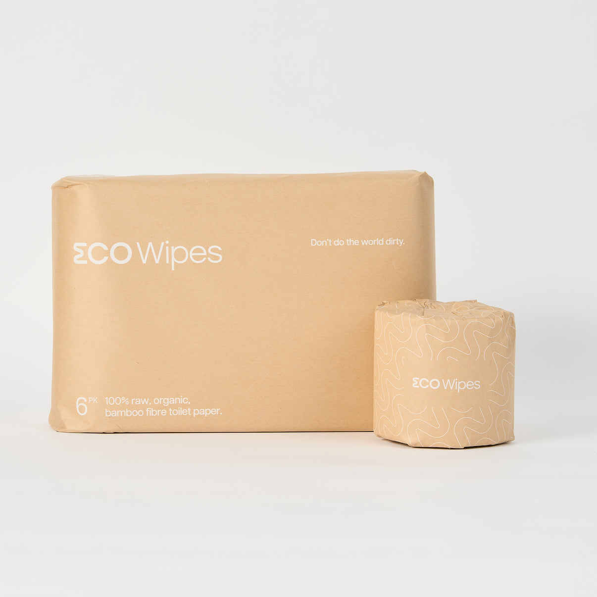 Unbleached Toilet Paper 6 Pack | Sustainable & Soft - GreenWipe – ECO Wipes
